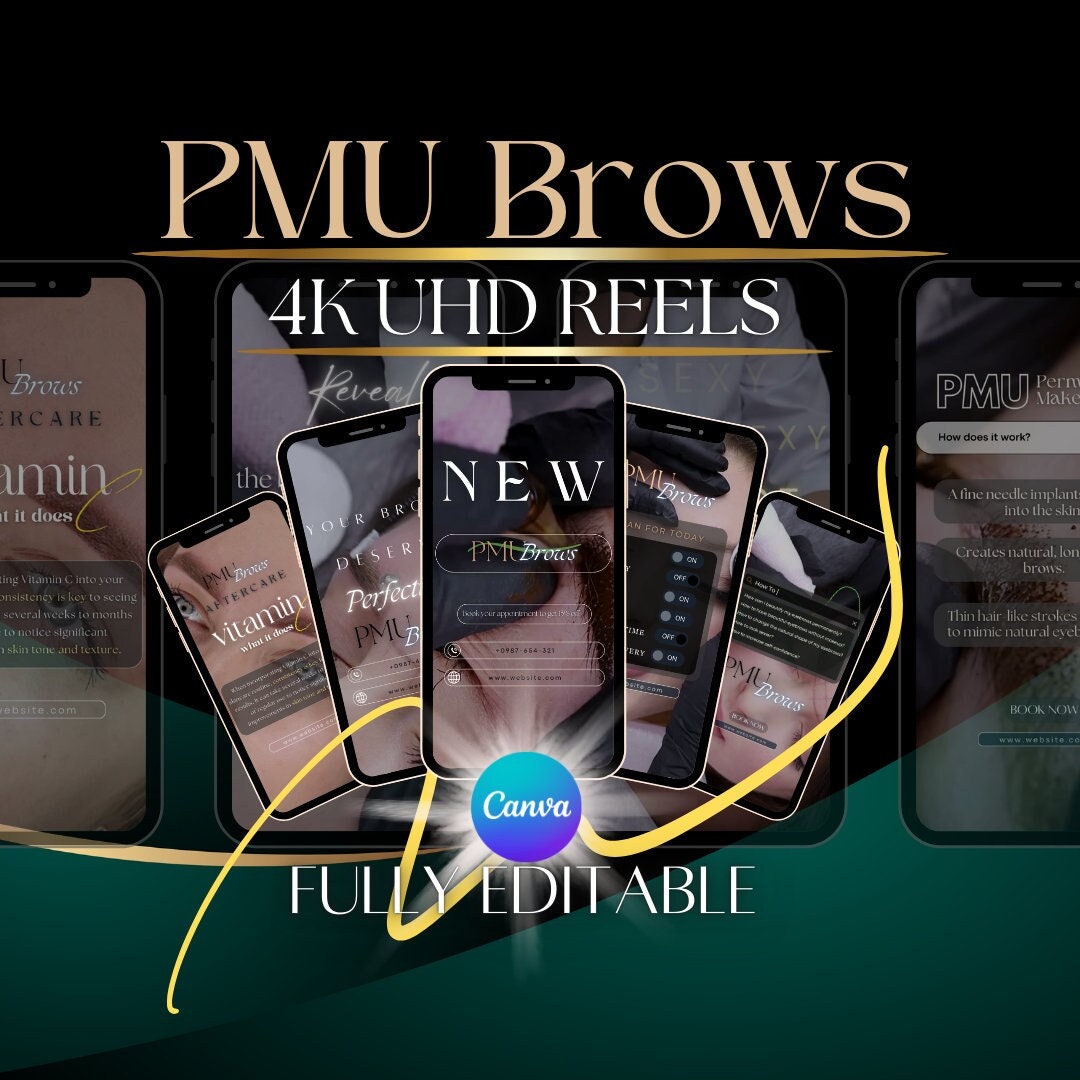 20 Microblading Instagram Reel Templates, PMU Instagram Reels ...