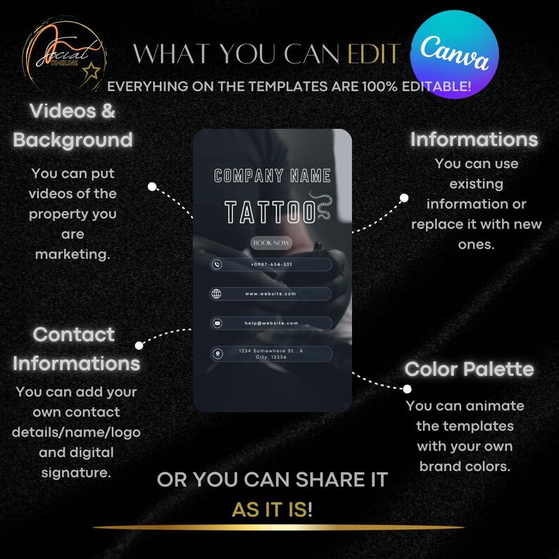 115 Tattoo Artist Instagram Templates Bundle, Tattoo Video Reels ...