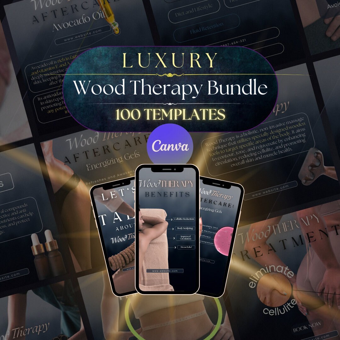 50 Wood Therapy Post Templates, Body Contouring Templates, Body ...