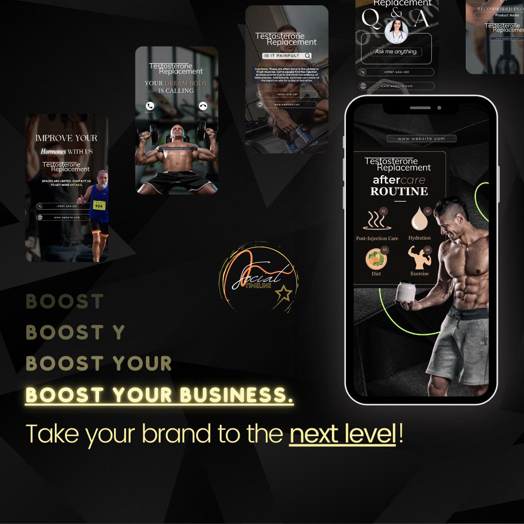 Testosterone Replacement Templates, Testosterone Therapy Posts, Hormone ...