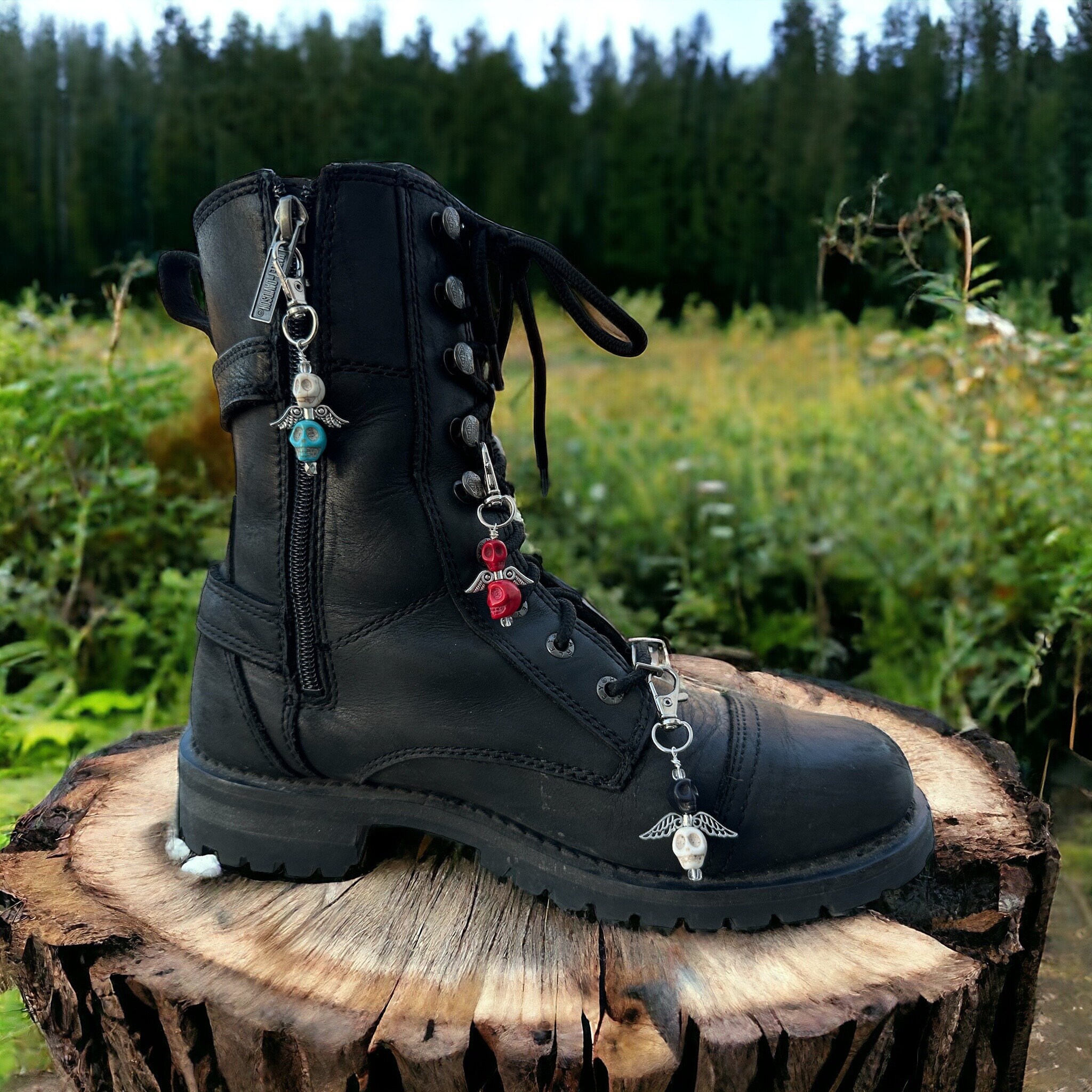 Skull Boot Angel, Custom Colors Available - Etsy