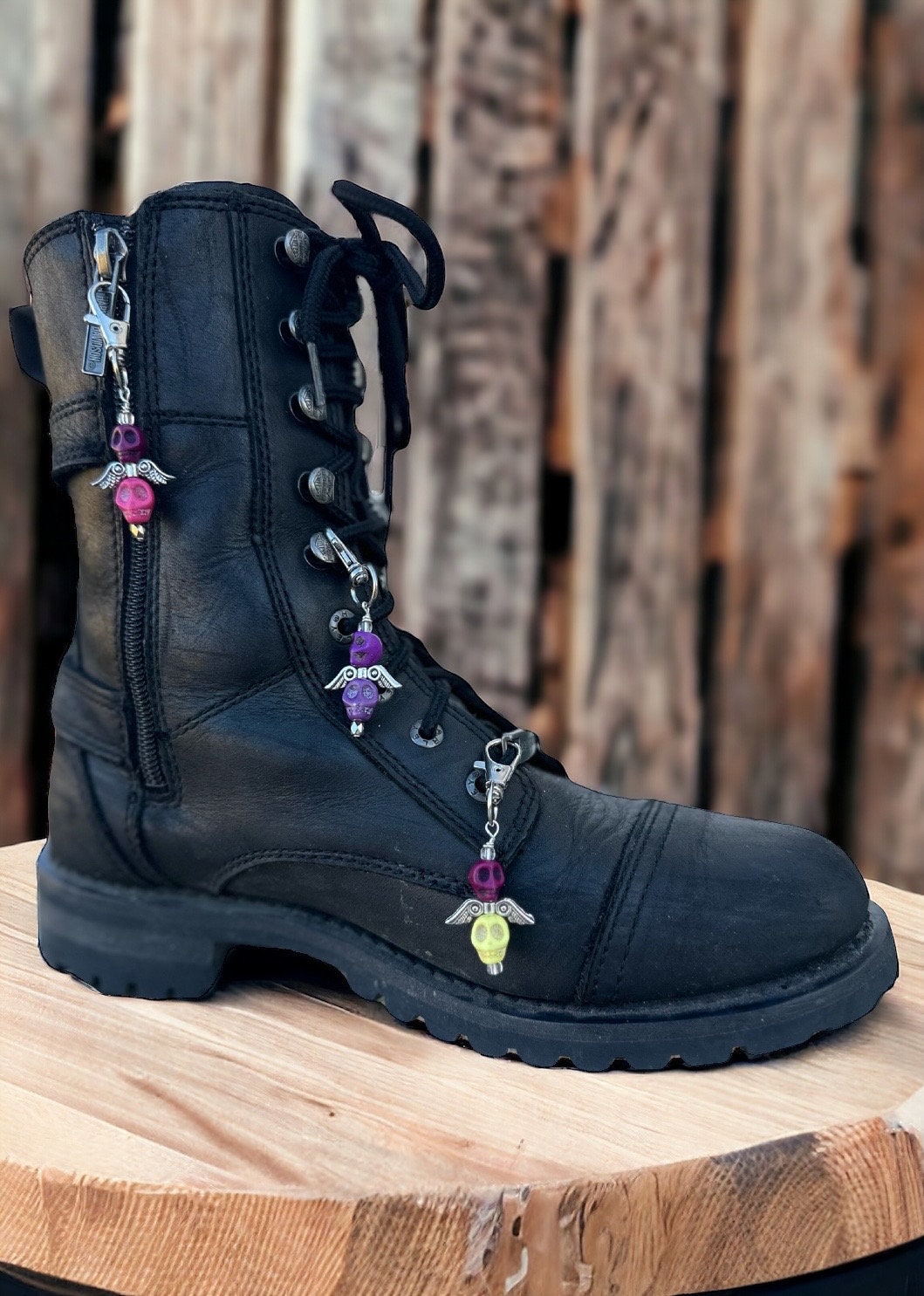 Skull Boot Angel, Custom Colors Available - Etsy