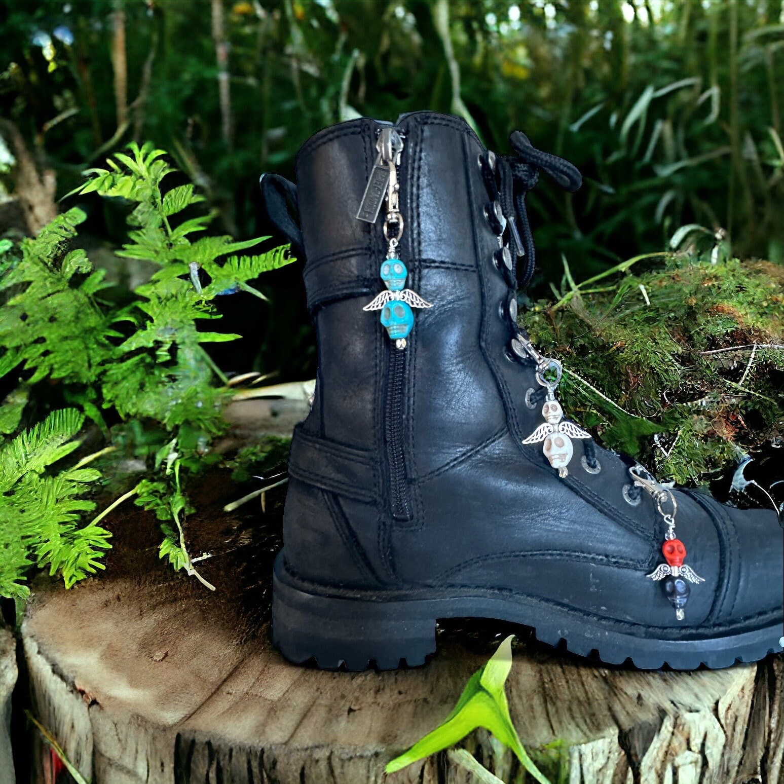 Skull Boot Angel, Custom Colors Available - Etsy