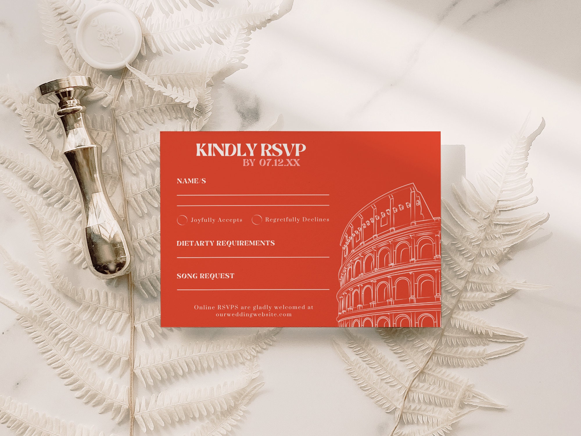 Italian Wedding Reply Card Template Editable Wedding Italy RSVP Card ...
