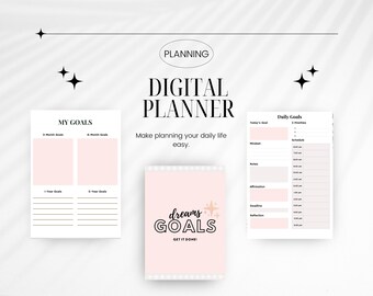 GOALS DIGITAL PLANNER Printable to Do Task - Etsy