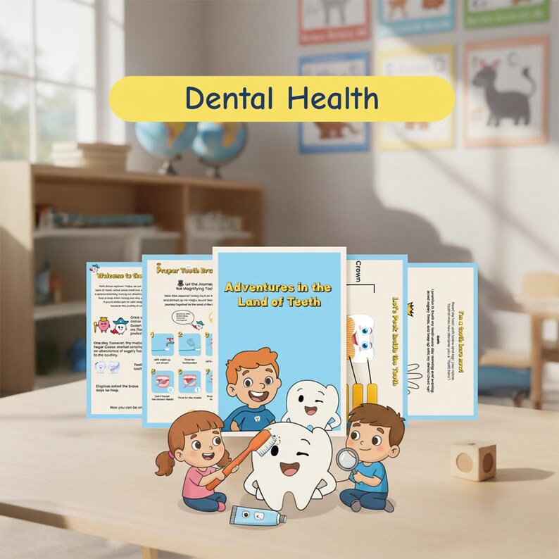 Dental Health Activity – Printable Oral Hygiene Worksheets (PDF) - Etsy