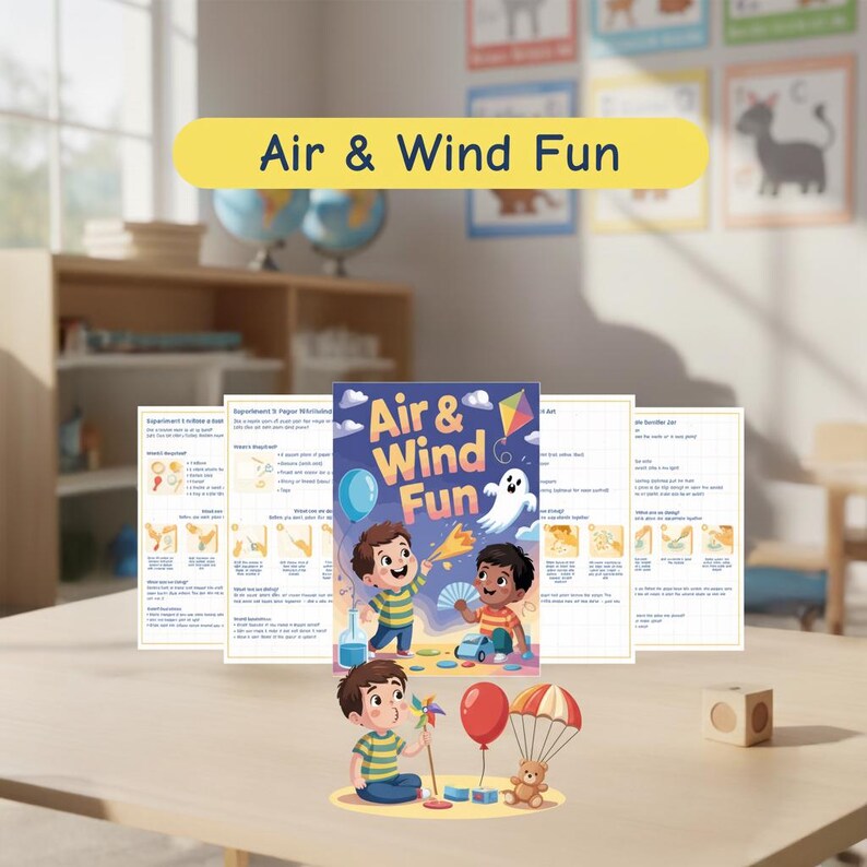 Air and Wind STEM Lab: Preschool Science Experiments | Parachute ...
