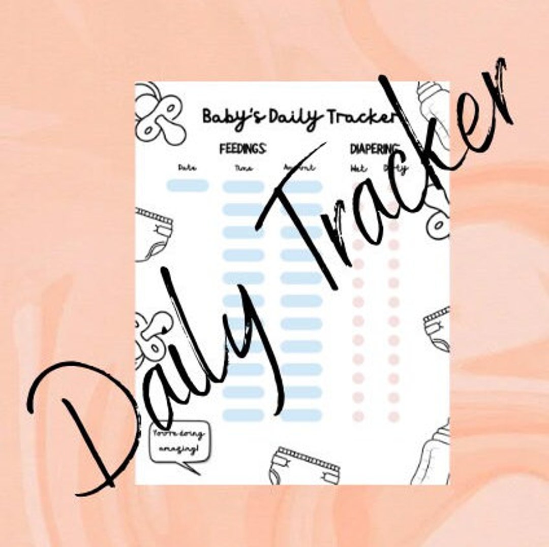 Baby's Daily Tracker - Designed - Etsy