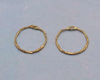 Raw Brass Rectangle Earring Connectors, Chandelier Earring Connector ...