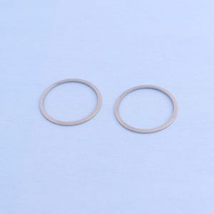 Stainless Steel Round Jewelry Link, Silver Connector - Etsy