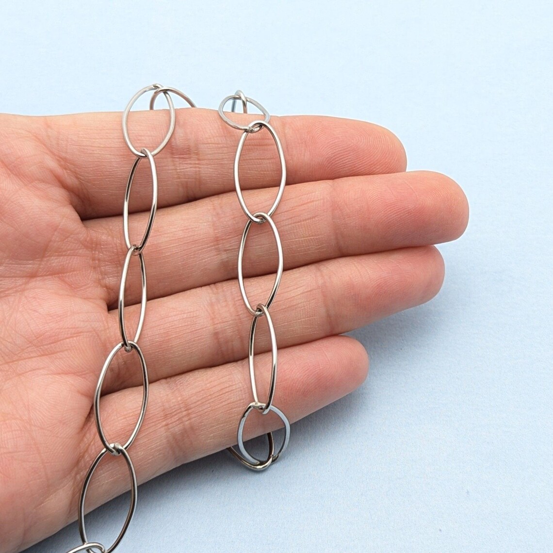 Stainless Steel Chain, Silver Chain, Large Link Silver Chain, Bulk ...
