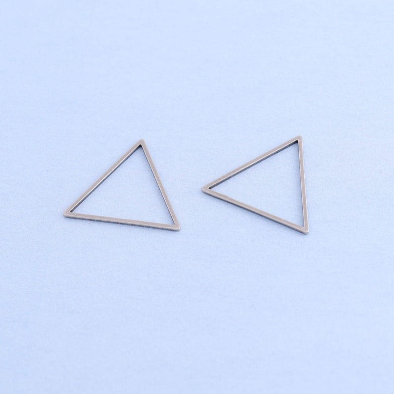 Stainless Steel Triangle Jewelry Links, DIY Connector Supply - Etsy