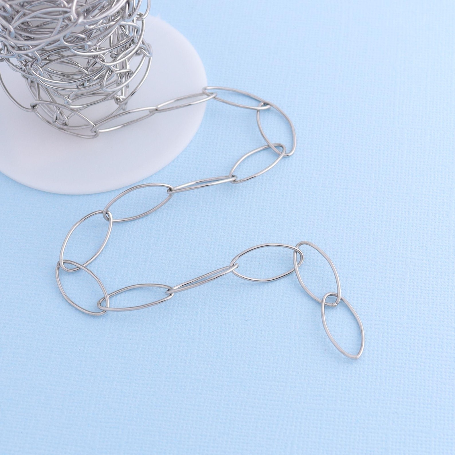 Stainless Steel Chain, Silver Chain, Large Link Silver Chain, Bulk ...
