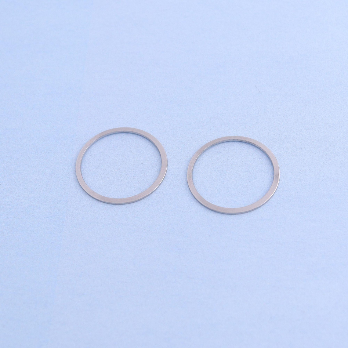 Stainless Steel Round Jewelry Link, Silver Connector - Etsy