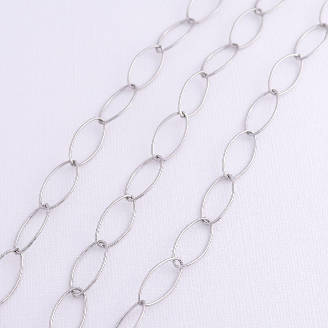 Stainless Steel Chain, Silver Chain, Large Link Silver Chain, Bulk ...