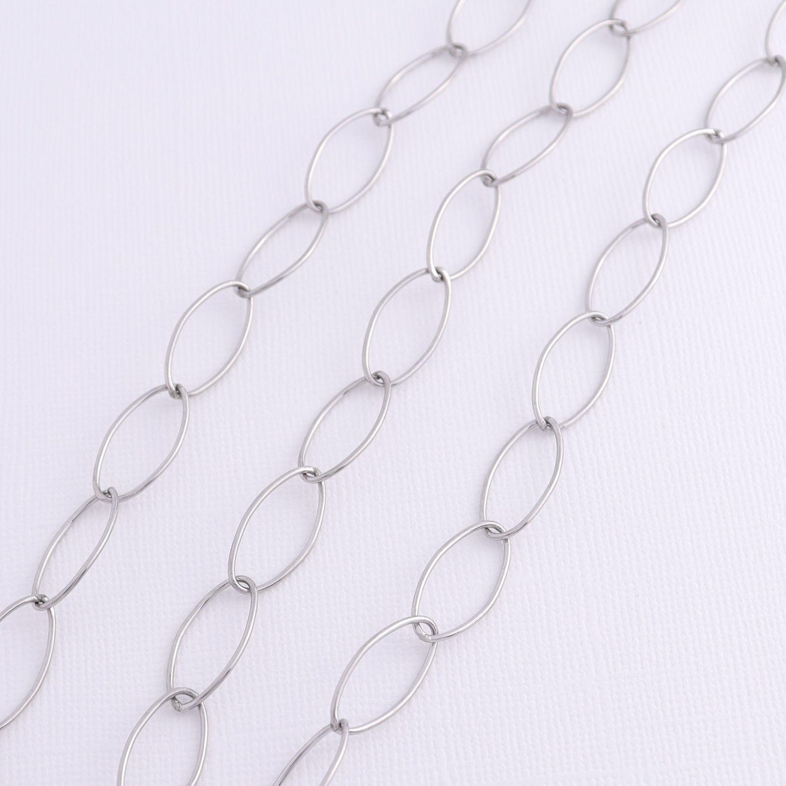 Stainless Steel Chain, Silver Chain, Large Link Silver Chain, Bulk ...