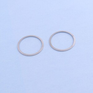 Stainless Steel Round Jewelry Link, Silver Connector - Etsy