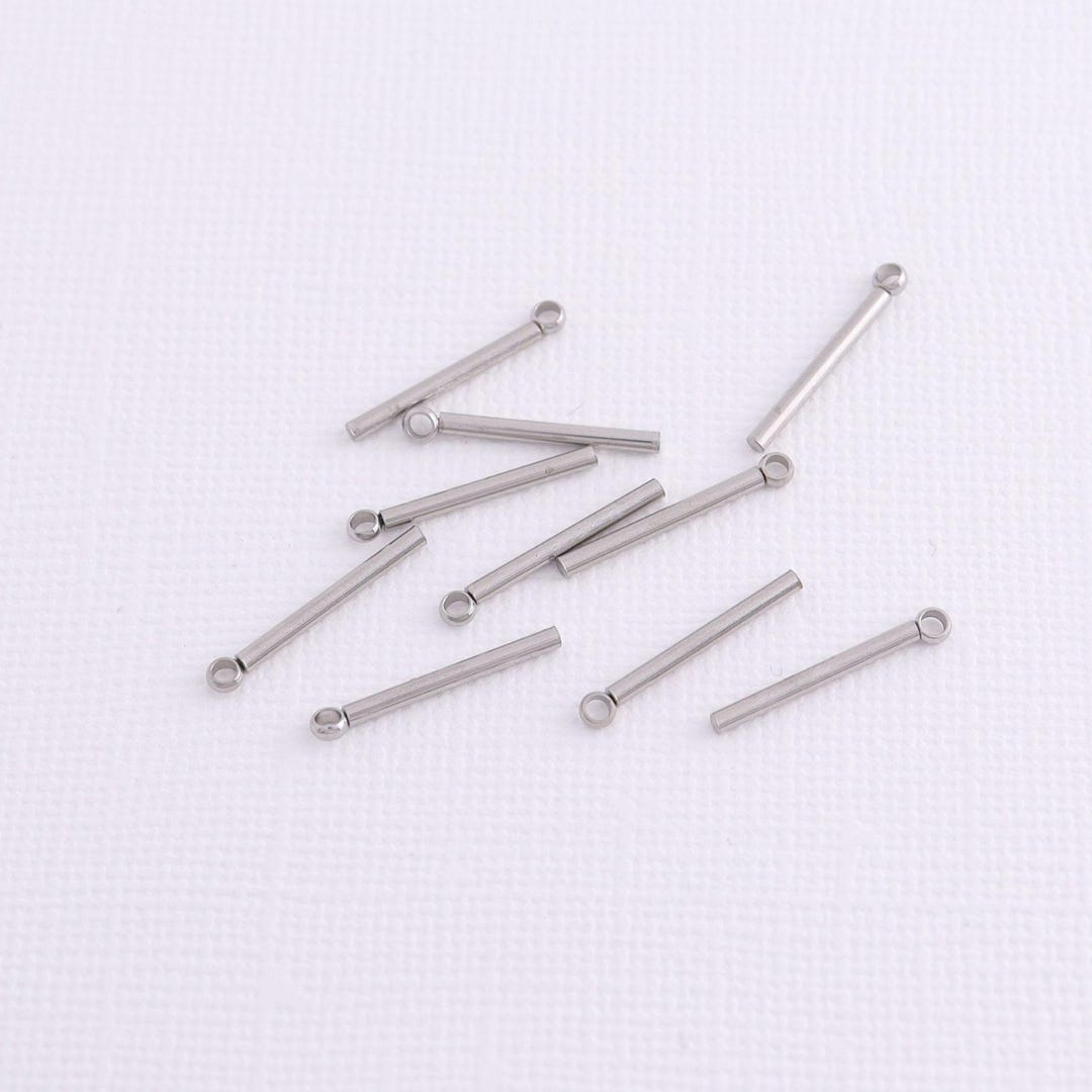 Stainless Steel Stick Charms, Earring Making Supplies, Bulk Silver ...