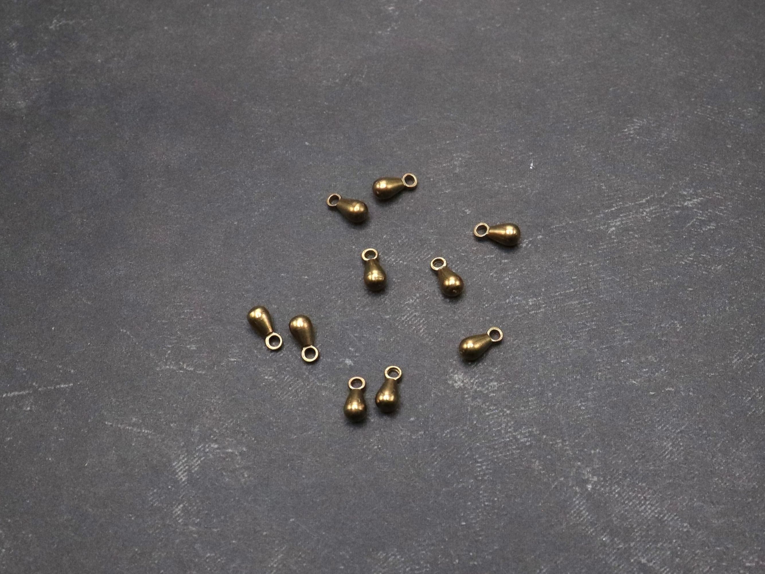 Brass Charm, Raw Brass Charm, Unplated Brass Charm, Charm Bar Supplies ...
