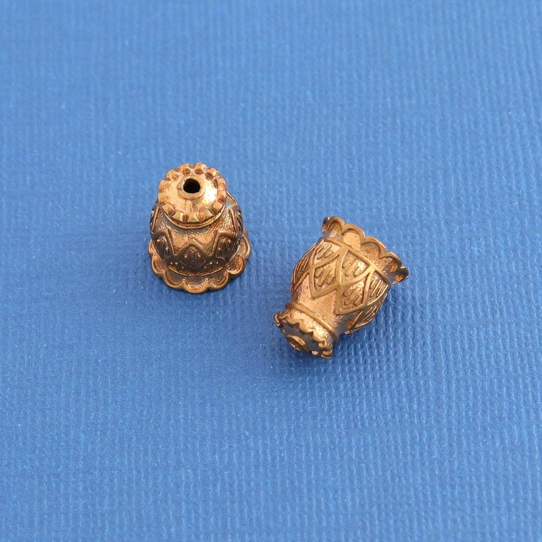 Raw Brass Bead Cap, Large Brass Bead Cap, Jewelry Making Bead Cap ...