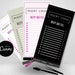 Luxury Customisable Lash Tray Digital Template | Easy to Edit - Etsy