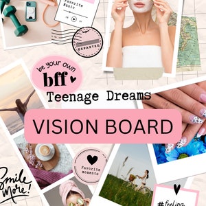 Vision Board Kit for Teenage Girls Vision Board Printables for Teens ...