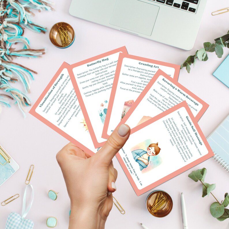 28 Somatic Therapy Coping Skills Flash Cards Nervous System Regulation ...