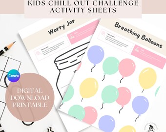 Worry Workbook for Kids, Anxiety Relief for Children Coping Skills, CBT ...