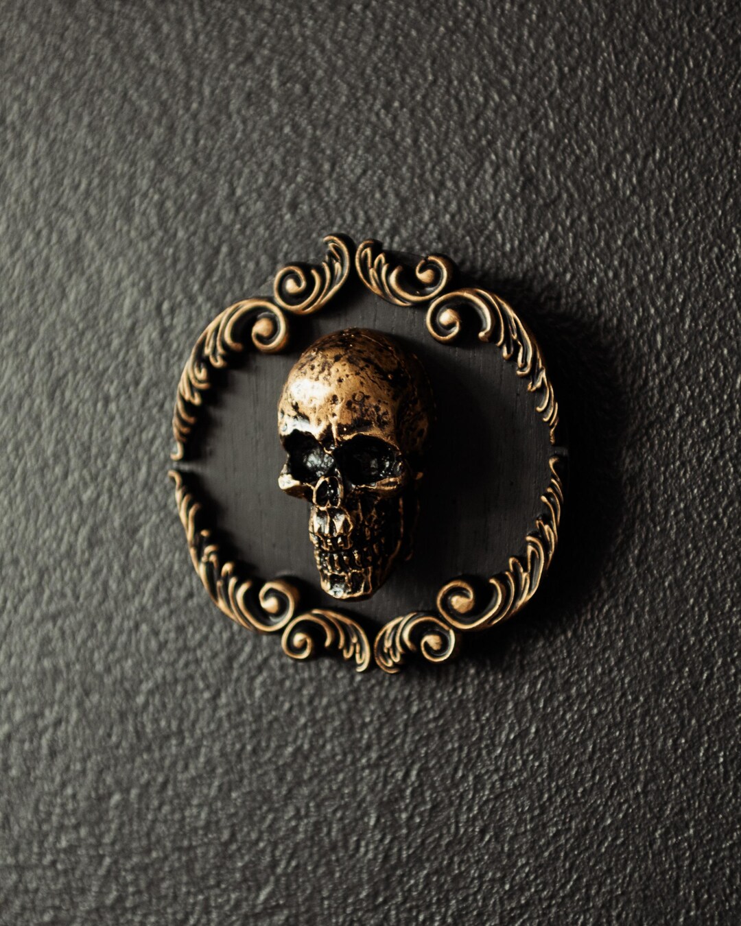 Ornate Skull Gap Filler Decor for Gothic Gallery Walls / Handmade ...