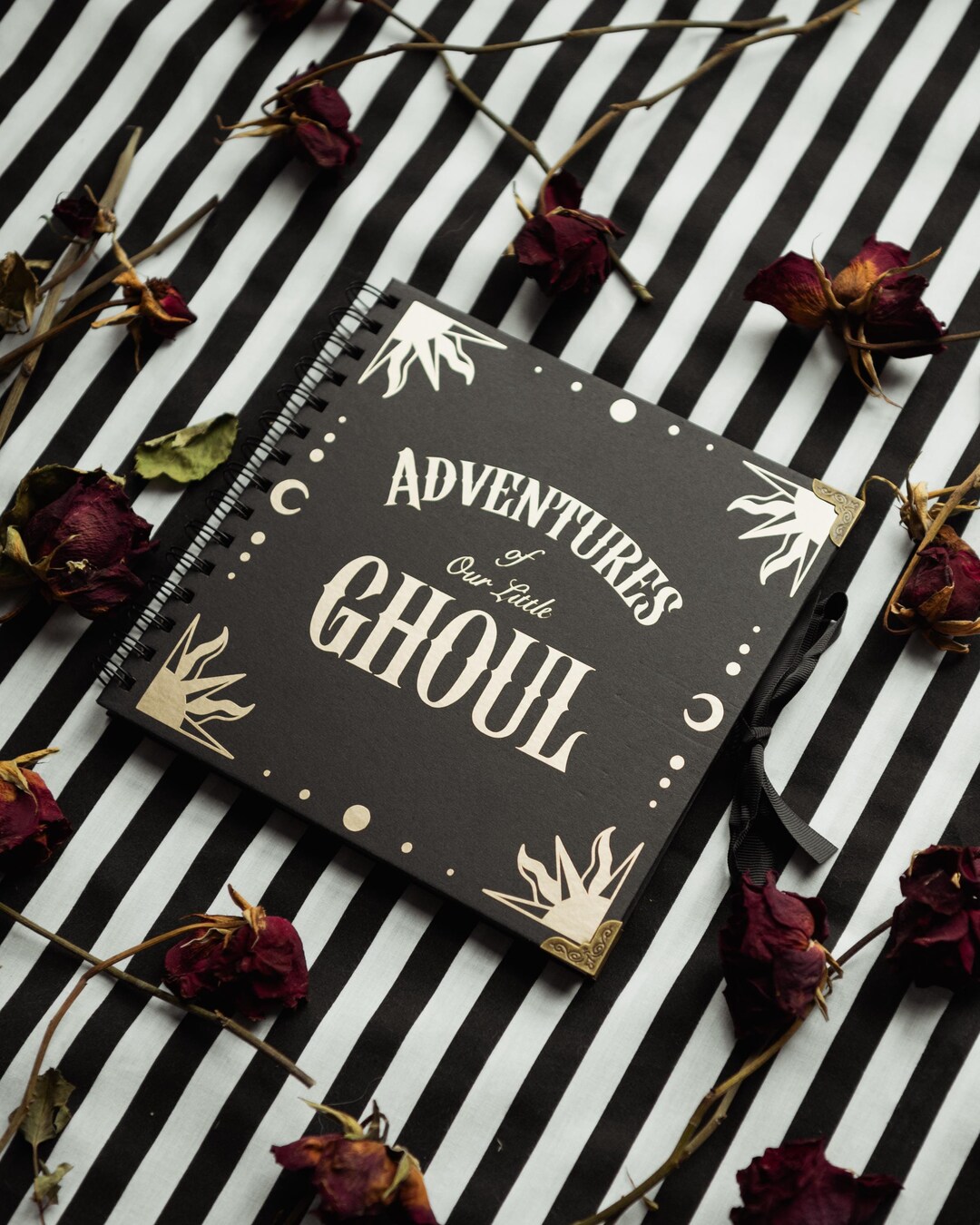 Little Ghoul Gothic Baby Personalised Scrapbook - Alternative Hardback ...