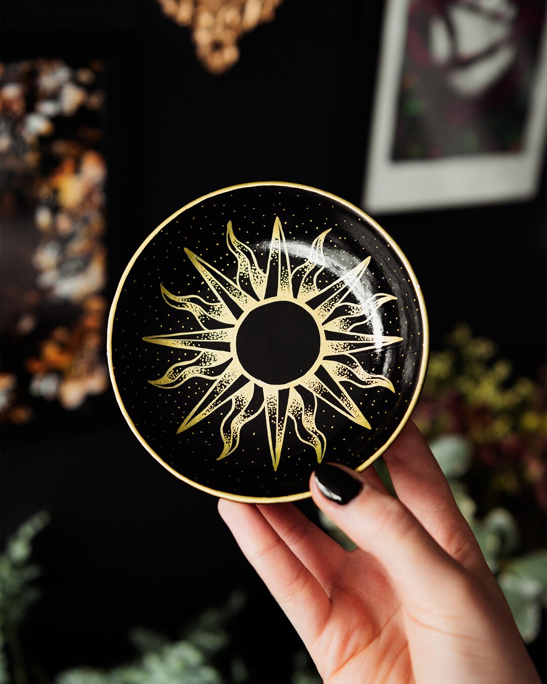 Celestial Sun Goth Trinket Dish - Gothic Home Decor - Whimsigoth ...