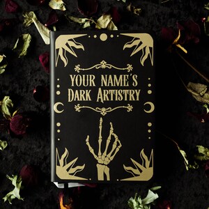 Personalised Gothic Sketchbook/notebook - Hardback Cover - Alternative ...