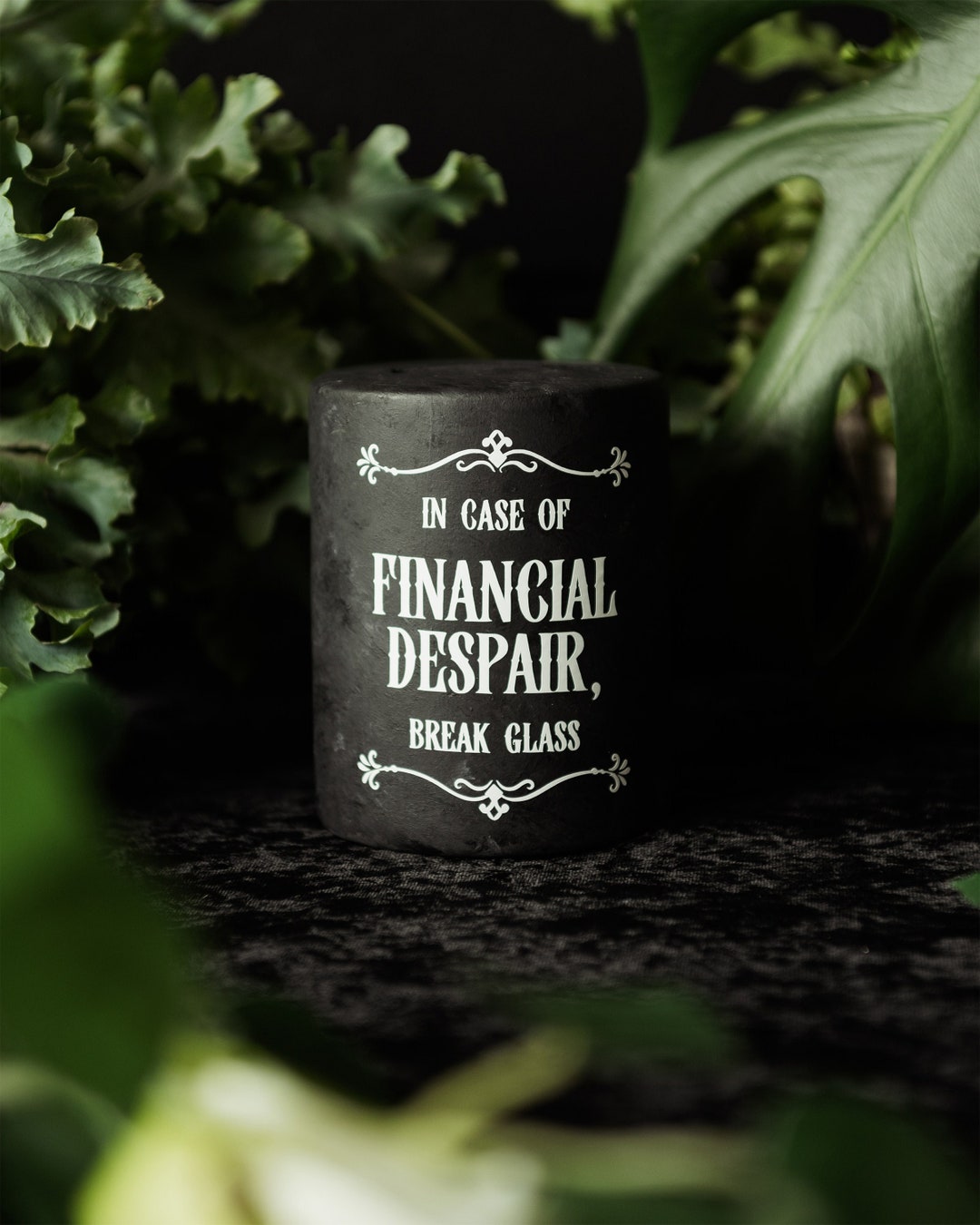 Victorian Gothic Money Box Financial Despair Dark Humour Phrase Deadpan ...