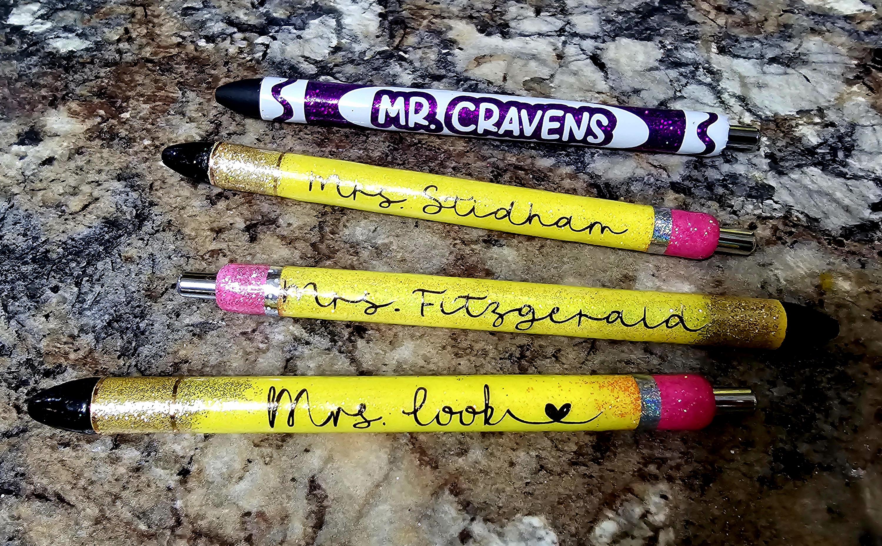 Glitter Inkjoy Gel Pens || Custom Personalized Glitter Pens ...