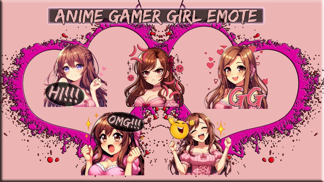 Gamer Girl Emote - Etsy Australia