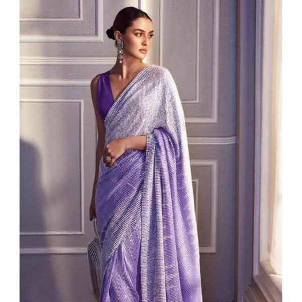 Buy Sequence Saree Online In India - Etsy India