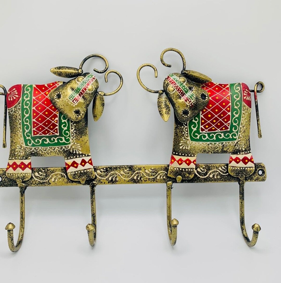Rajasthani Handicrafts: -cows Hanging Key Holder. - Etsy
