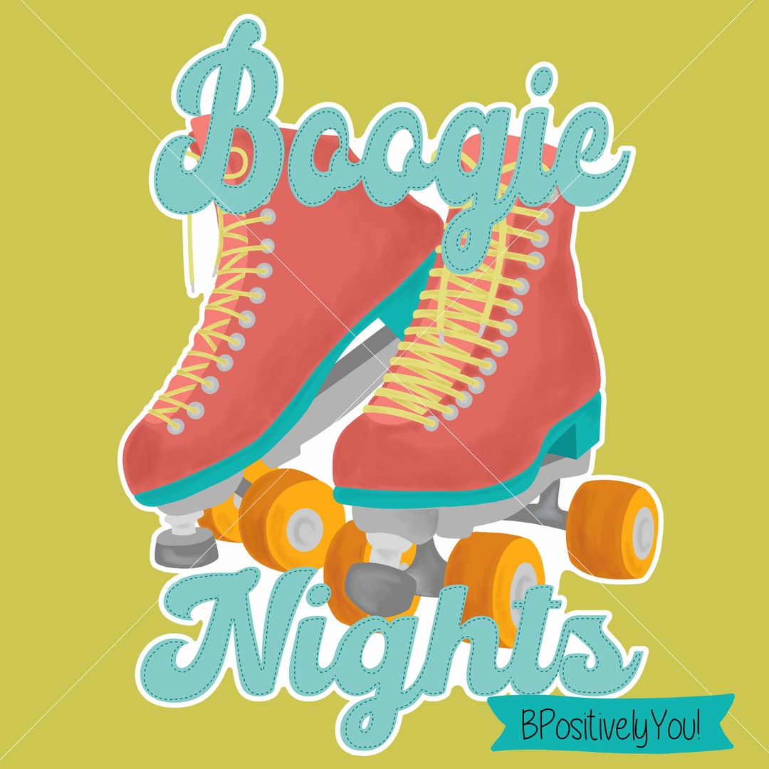 Boogie Nights Roller Skating 600dpi Digital Download for Stickers ...