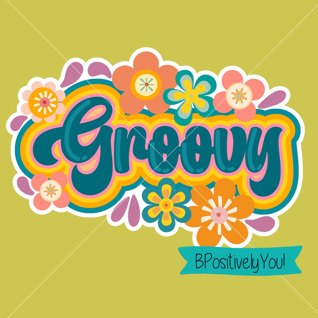 Groovy SVG PNG 600dpi Digital Download for Transfers, Sublimation ...