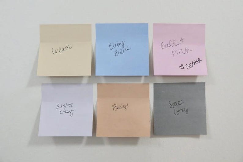 Burgundy Red Beige Cream Sticky Notes 300 Sheets Minimal Sticky Notes ...