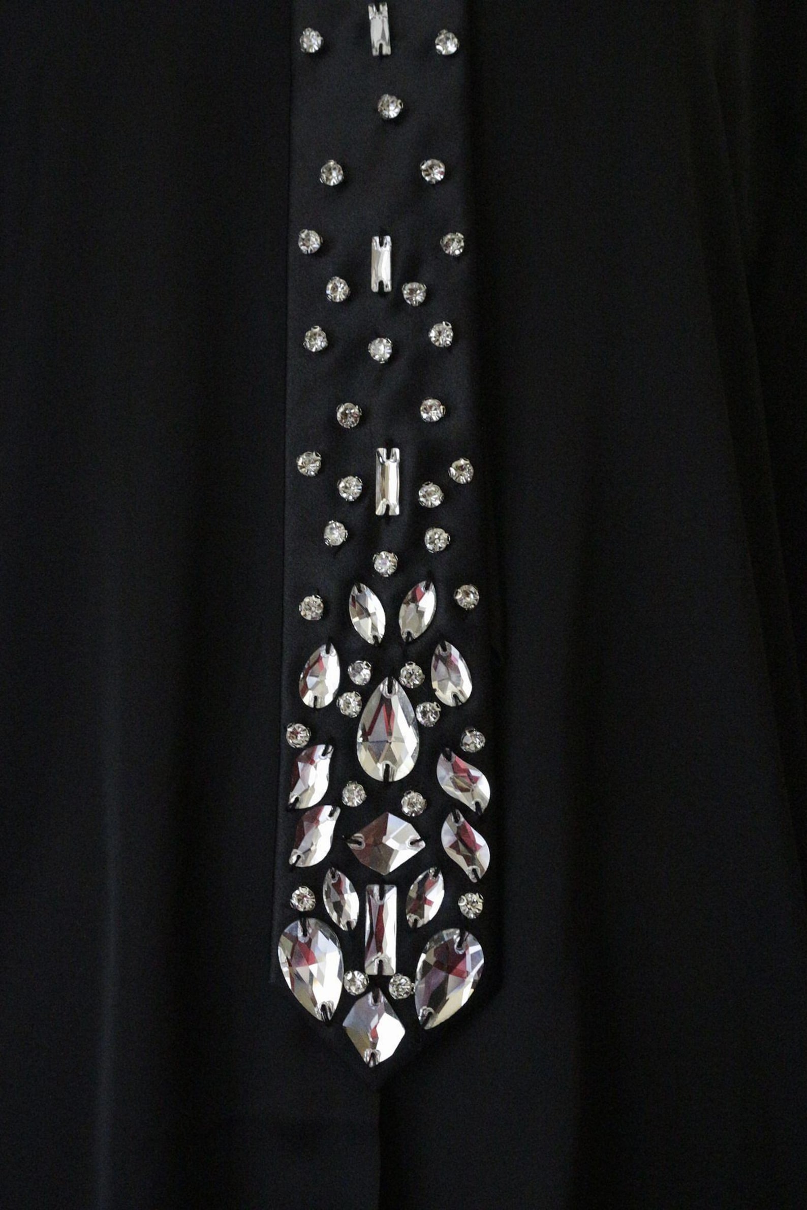 Handmade Beaded Rhinestone Tie - Women's Statement Accessory - Etsy