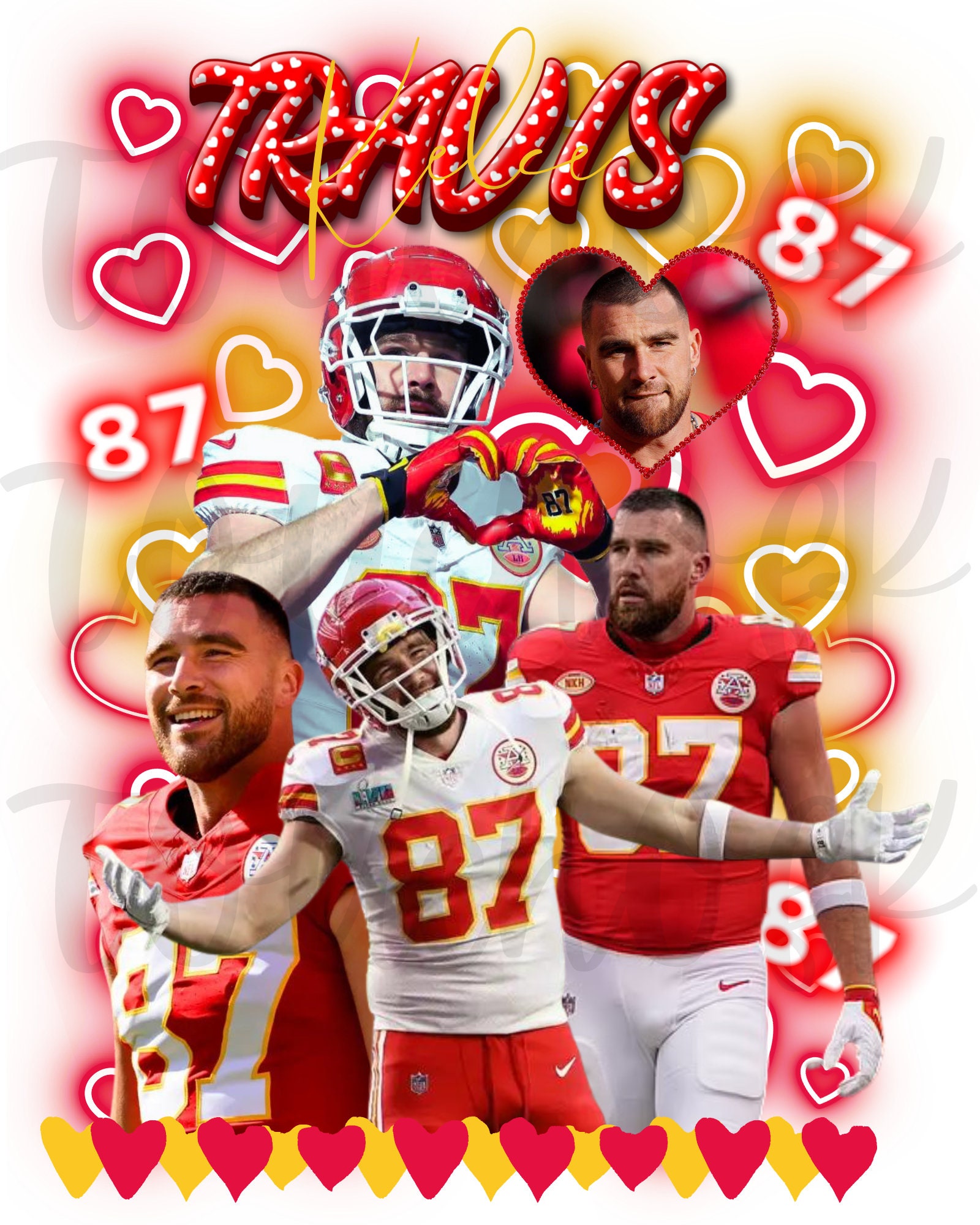 Travis Kelce PNG - Etsy
