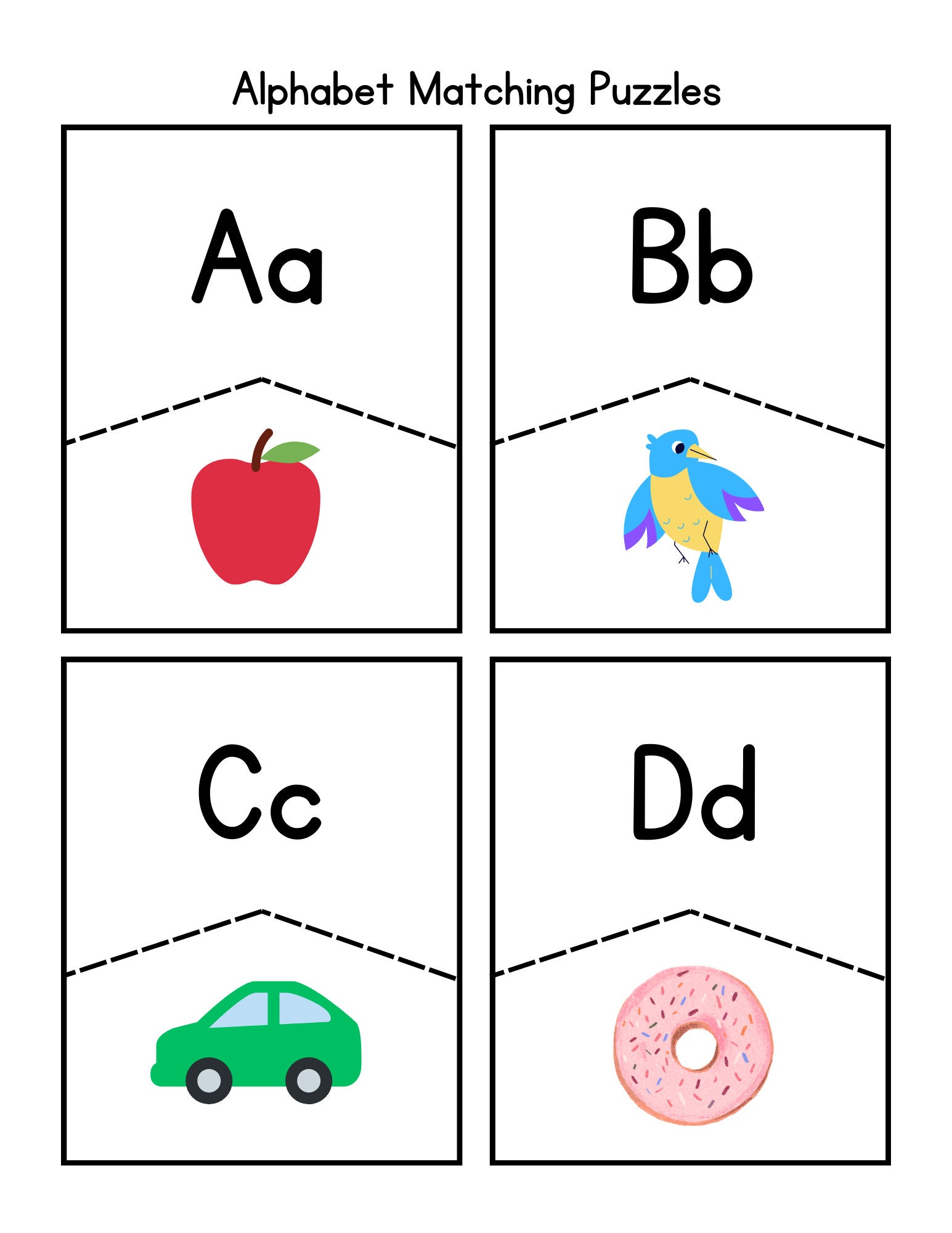 Printable Alphabet Workbook Tracing Practice Letter Recognition ...