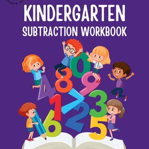 Kindergarten Subtraction Workbook- Elementary- Math- Digital Download ...