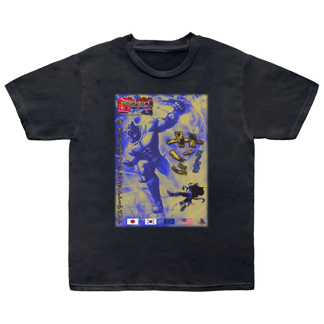 Tekken King Graphic Tee, Vintage 90s Bootleg Style T-shirt, Retro Shirt ...