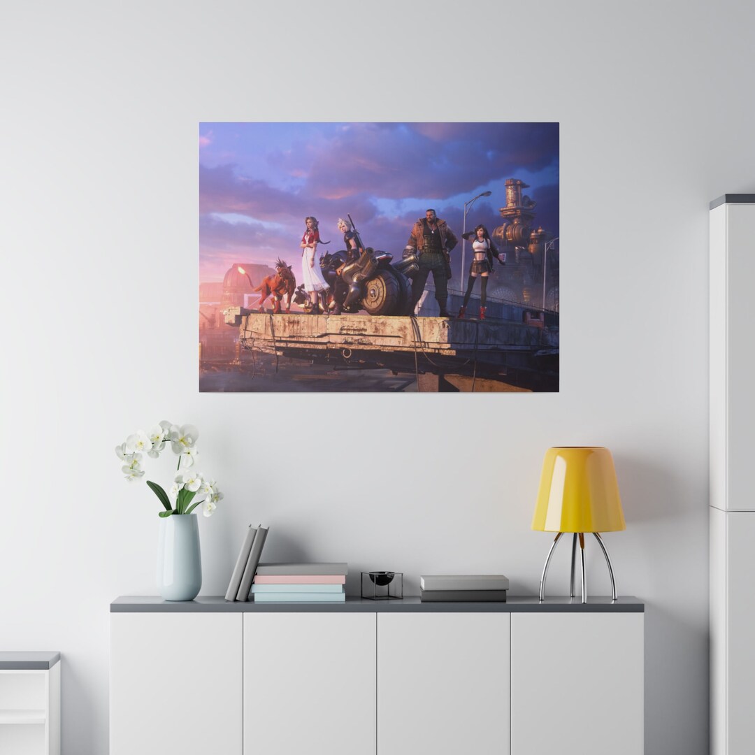 Final Fantasy VII Rebirth, Ff7, Matte Canvas, Stretched, 0.75, Party ...