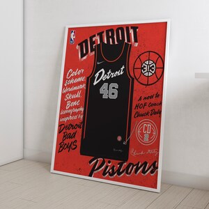 Basketball Art NBA Detroit Pistons Indiana Pacers Miami Heat NBA Wall ...
