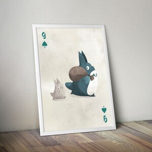 Studio Ghibli Playing Card Poster Set: Miyazaki Anime Art - Etsy