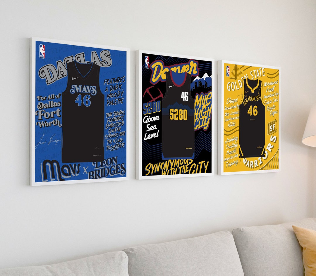 Basketball Art NBA Dallas Mavericks Denver Nuggets Golden State ...