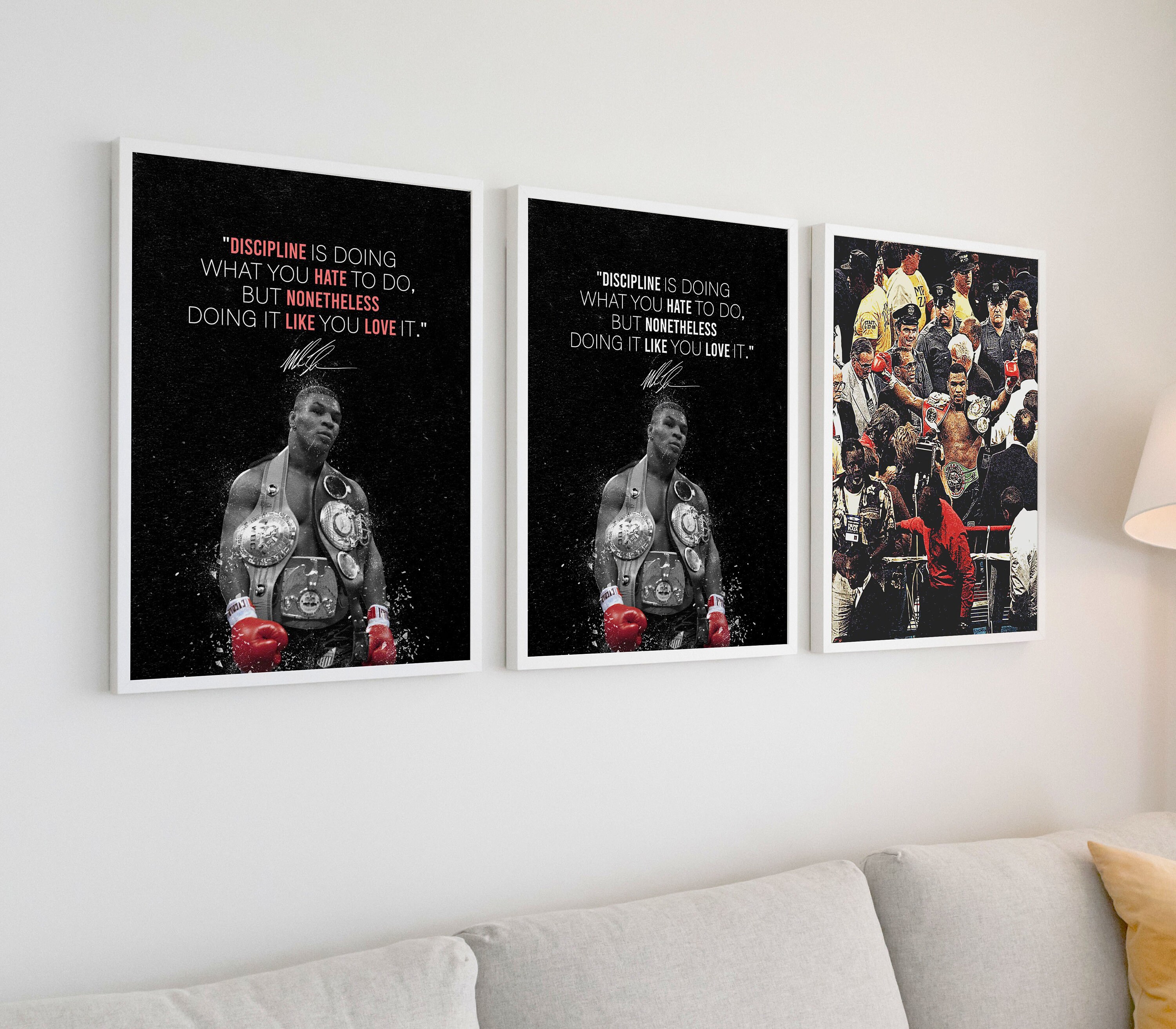 UFC Poster Mike Tyson MMA Poster Motivational Poster Sports Bedroom ...